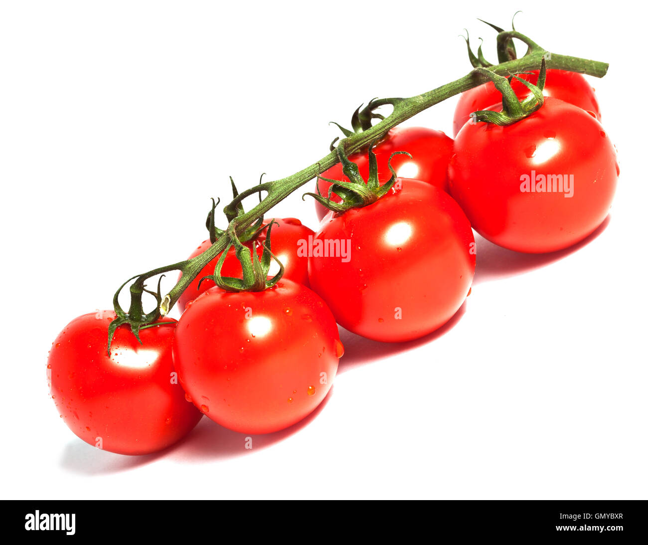 Red cherry tomato branch Stock Photo - Alamy