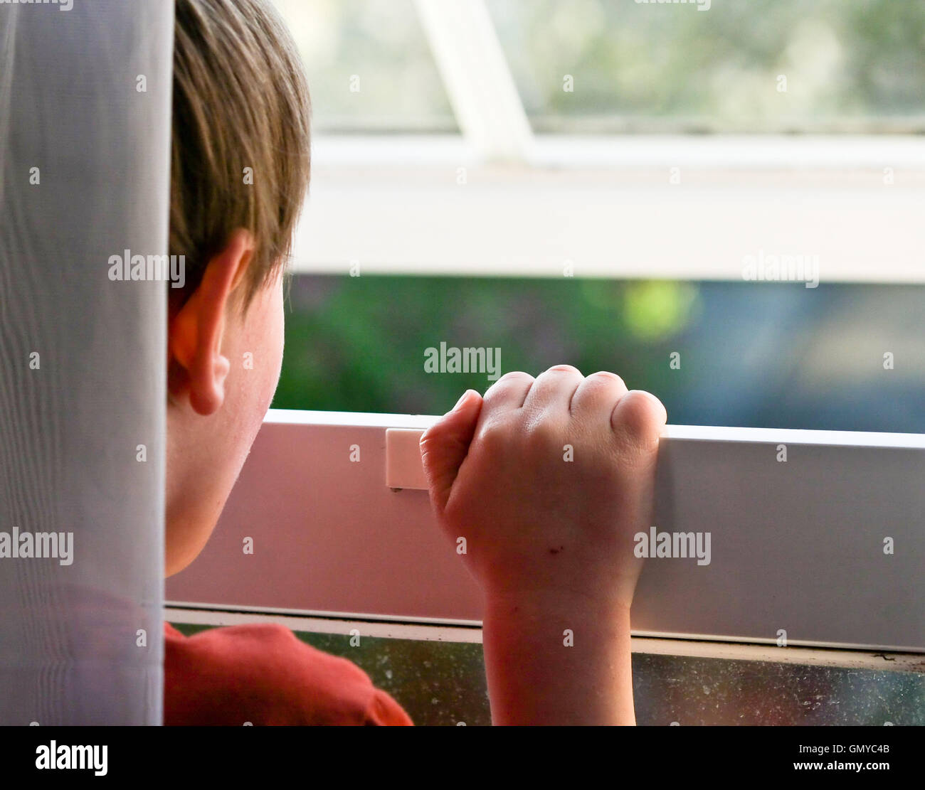 looking out of window Stock Photo - Alamy