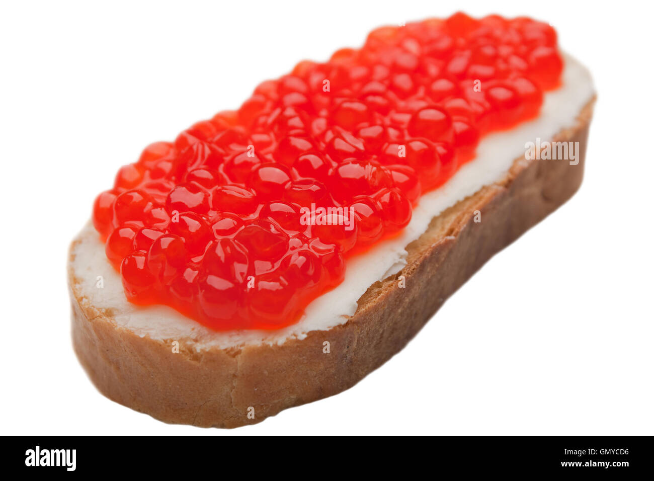 Sandwich red caviar traditional Cut Out Stock Images & Pictures - Alamy