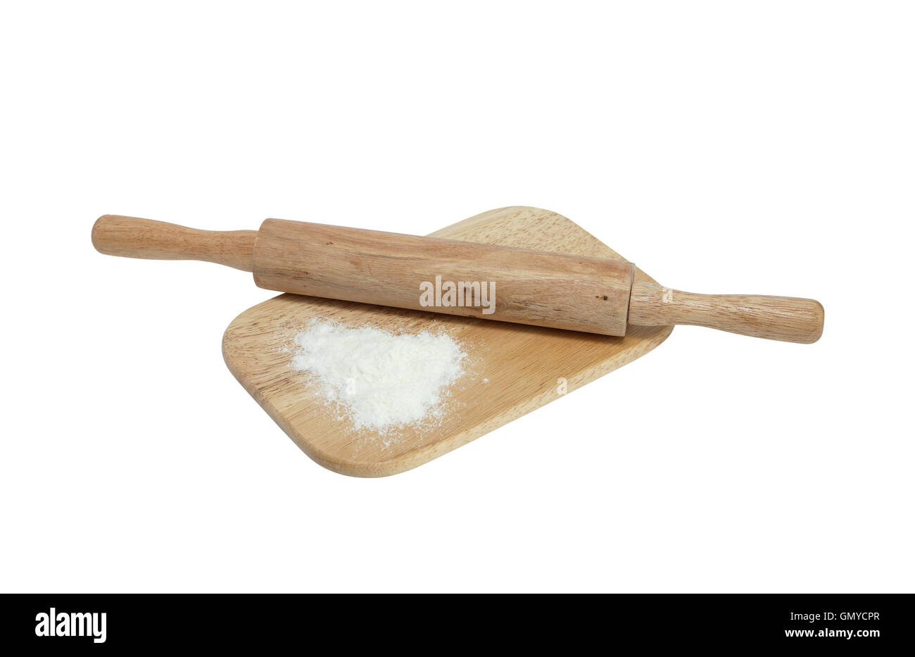 Rolling Pin And Flour Stock Photo - Alamy