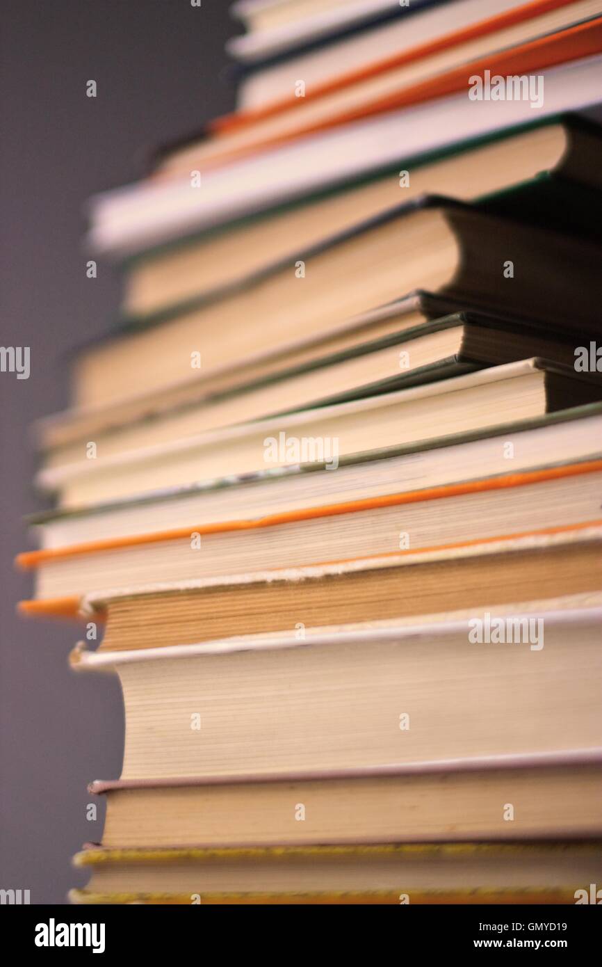 A pile of books Stock Photo - Alamy