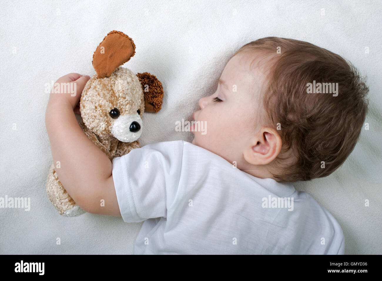 Little child sleeping Stock Photo - Alamy
