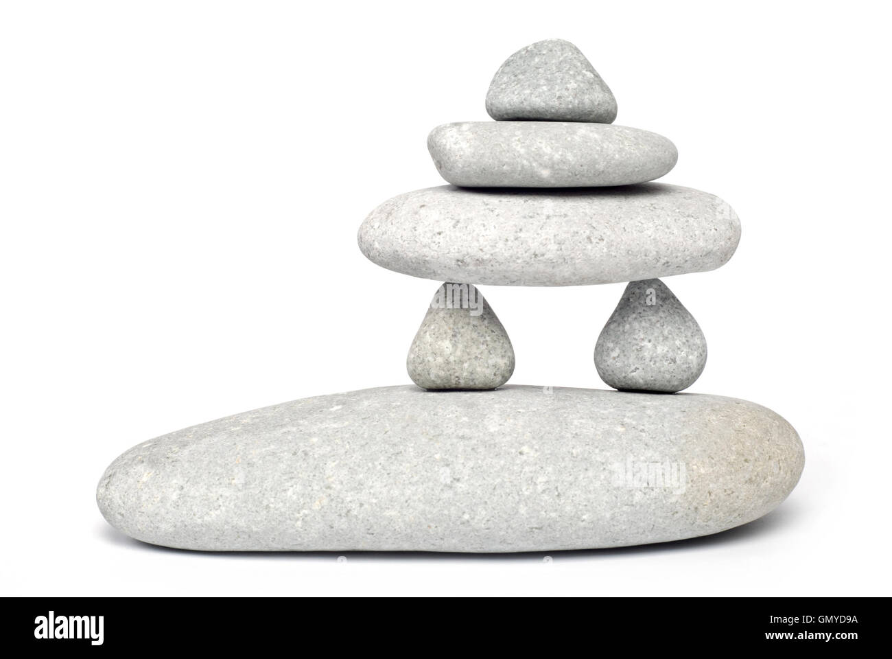 Stone towers isolated on white Stock Photo - Alamy