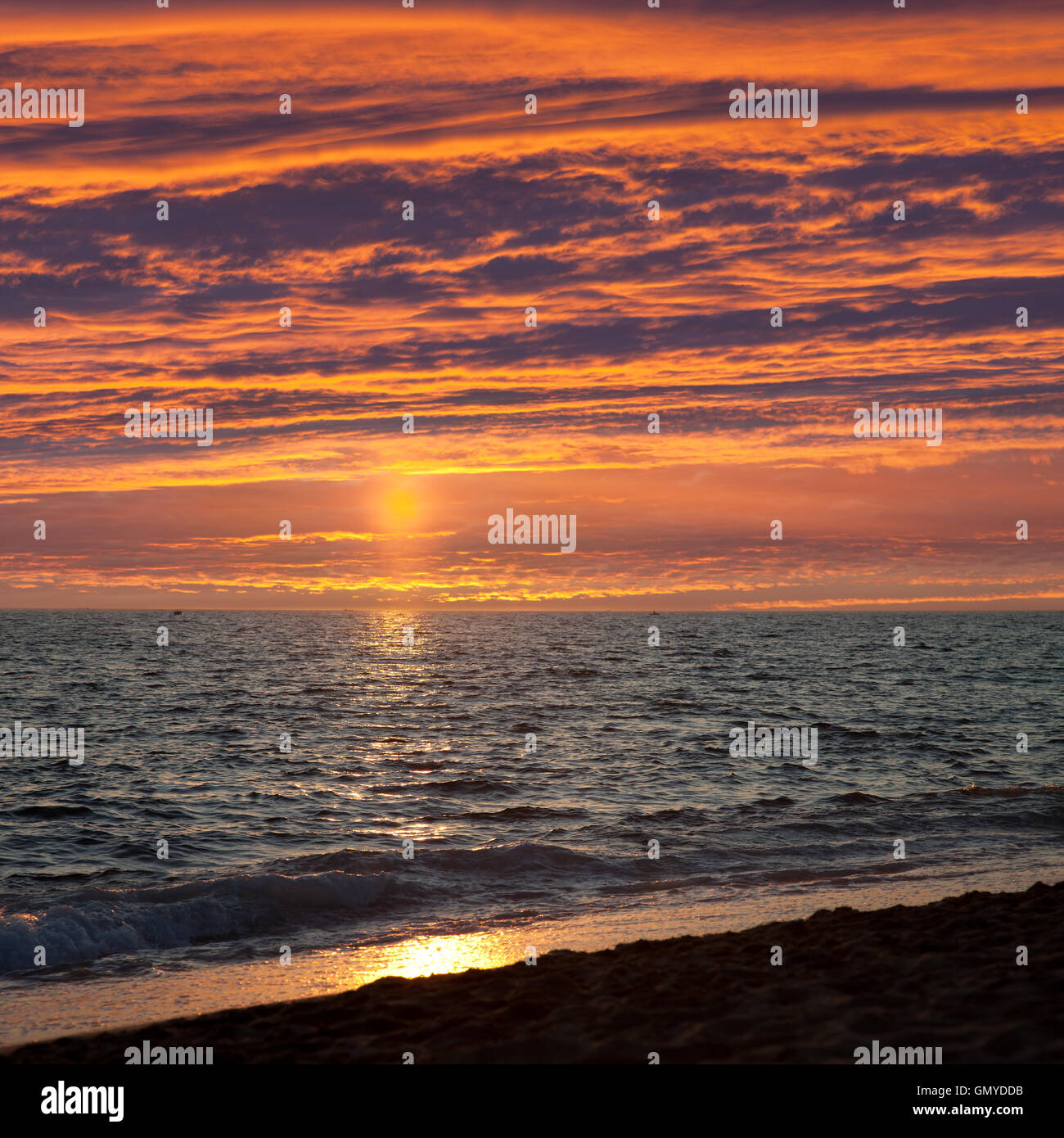 Cloud sky sunset on sea sand beach Stock Photo - Alamy