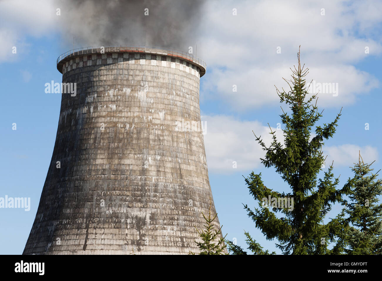 Pipe on green environment Stock Photo - Alamy