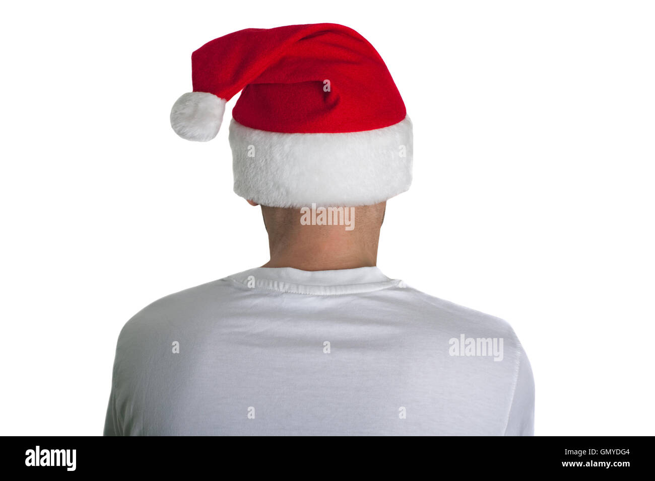 Santa rear view Stock Photo - Alamy