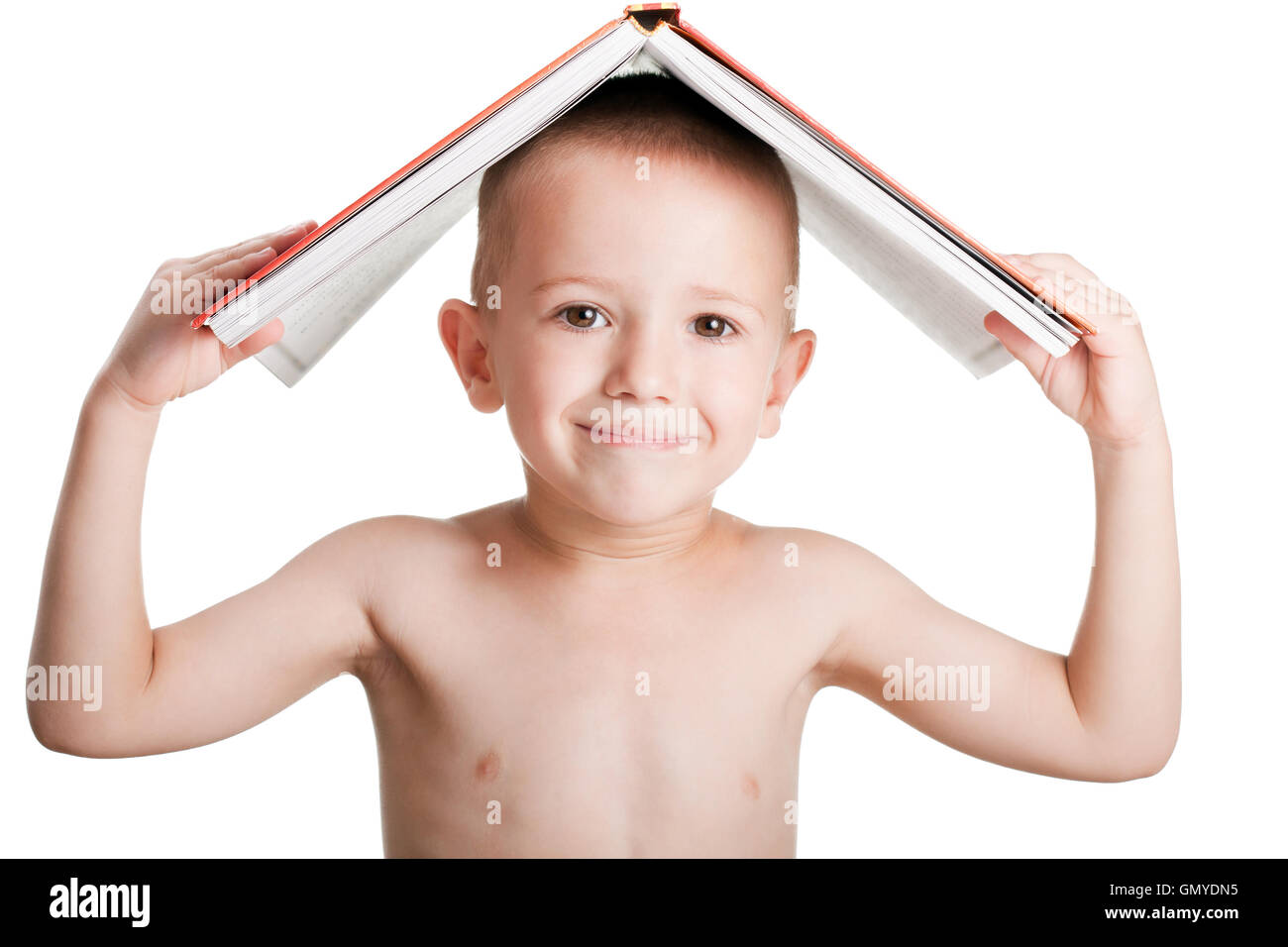 Child holding book Stock Photo - Alamy