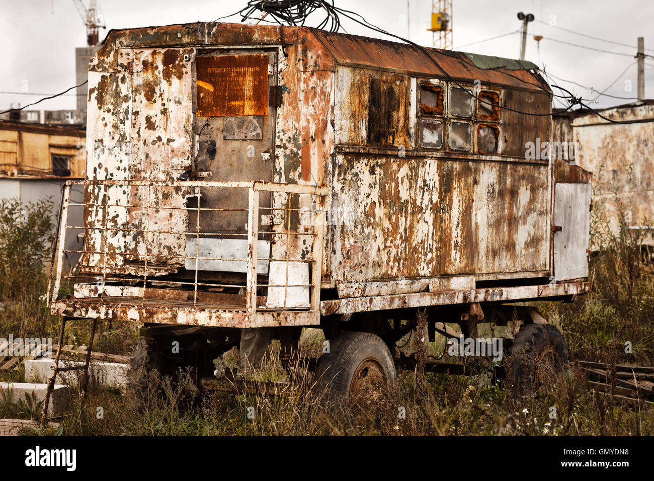 Old rusty cargo car hi-res stock photography and images - Alamy