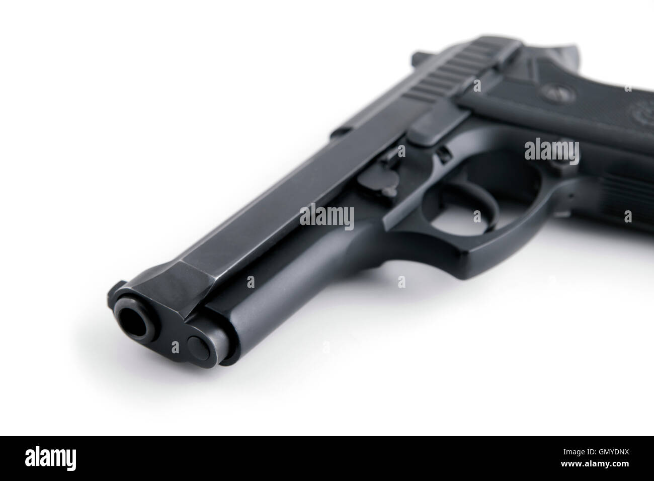 gun close up isolated Stock Photo - Alamy