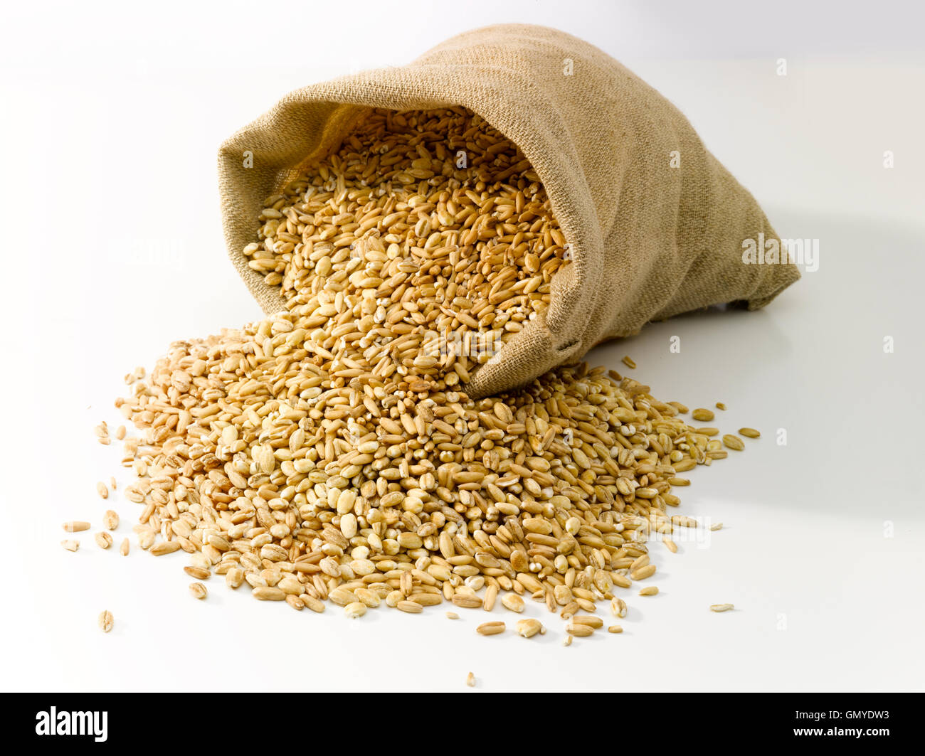 Bag of wheat Stock Photo - Alamy