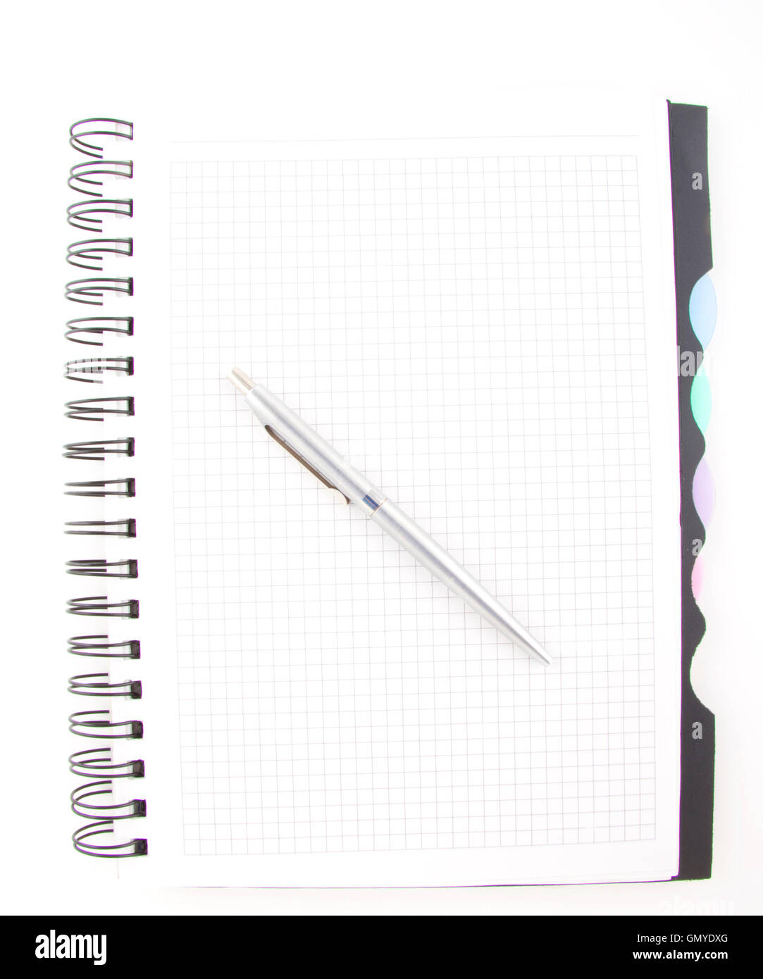 black pen and notebook isolated Stock Photo - Alamy