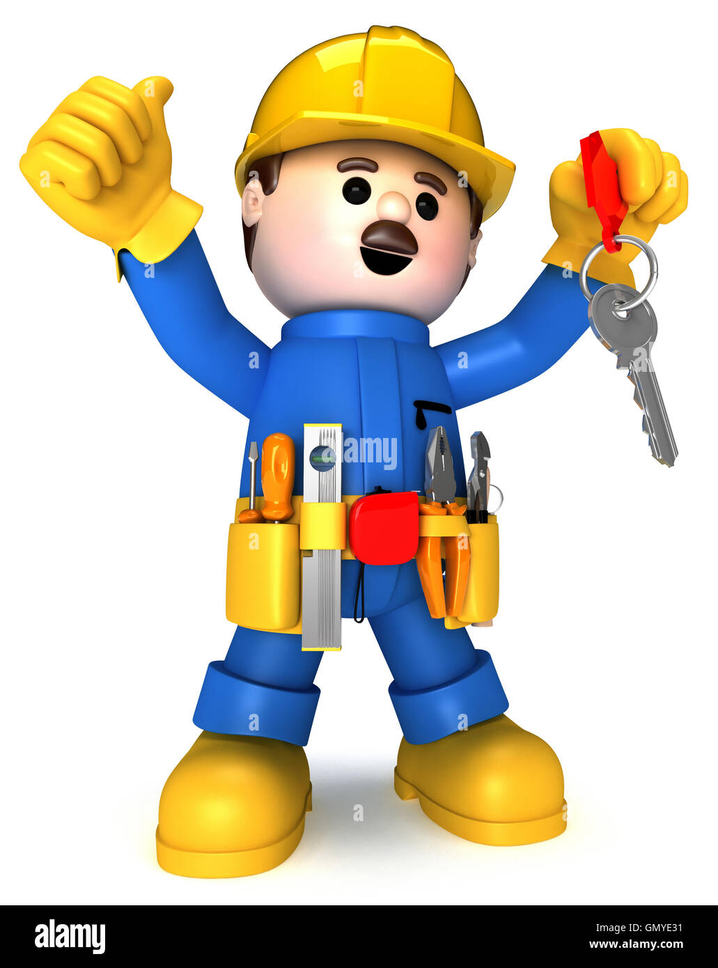 Cartoon craftsman tools hi-res stock photography and images - Alamy