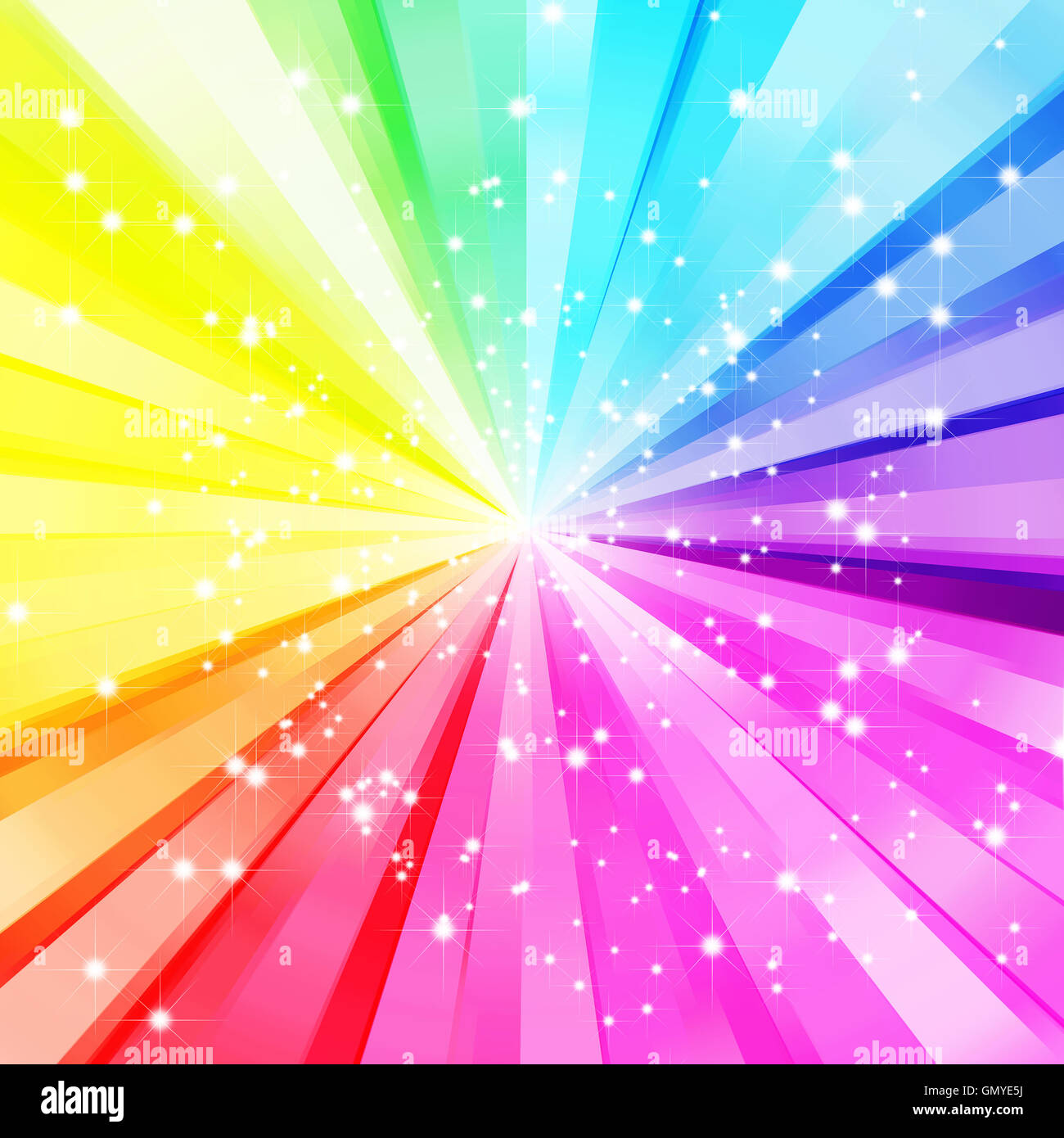 Abstract sparkling star colorful burst background Stock Photo - Alamy