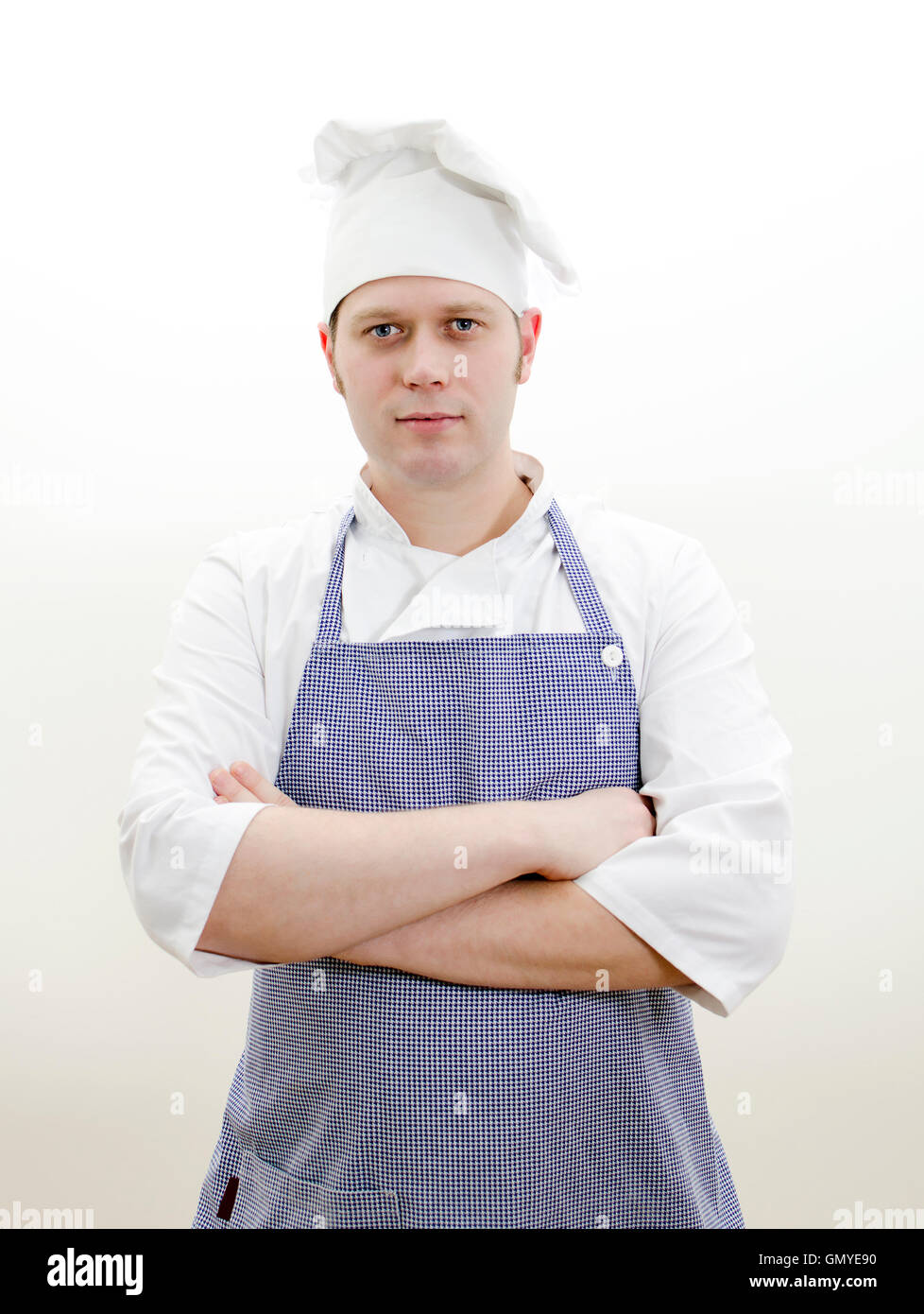 Portrait of handsome chief cook with arms crossed Stock Photo - Alamy
