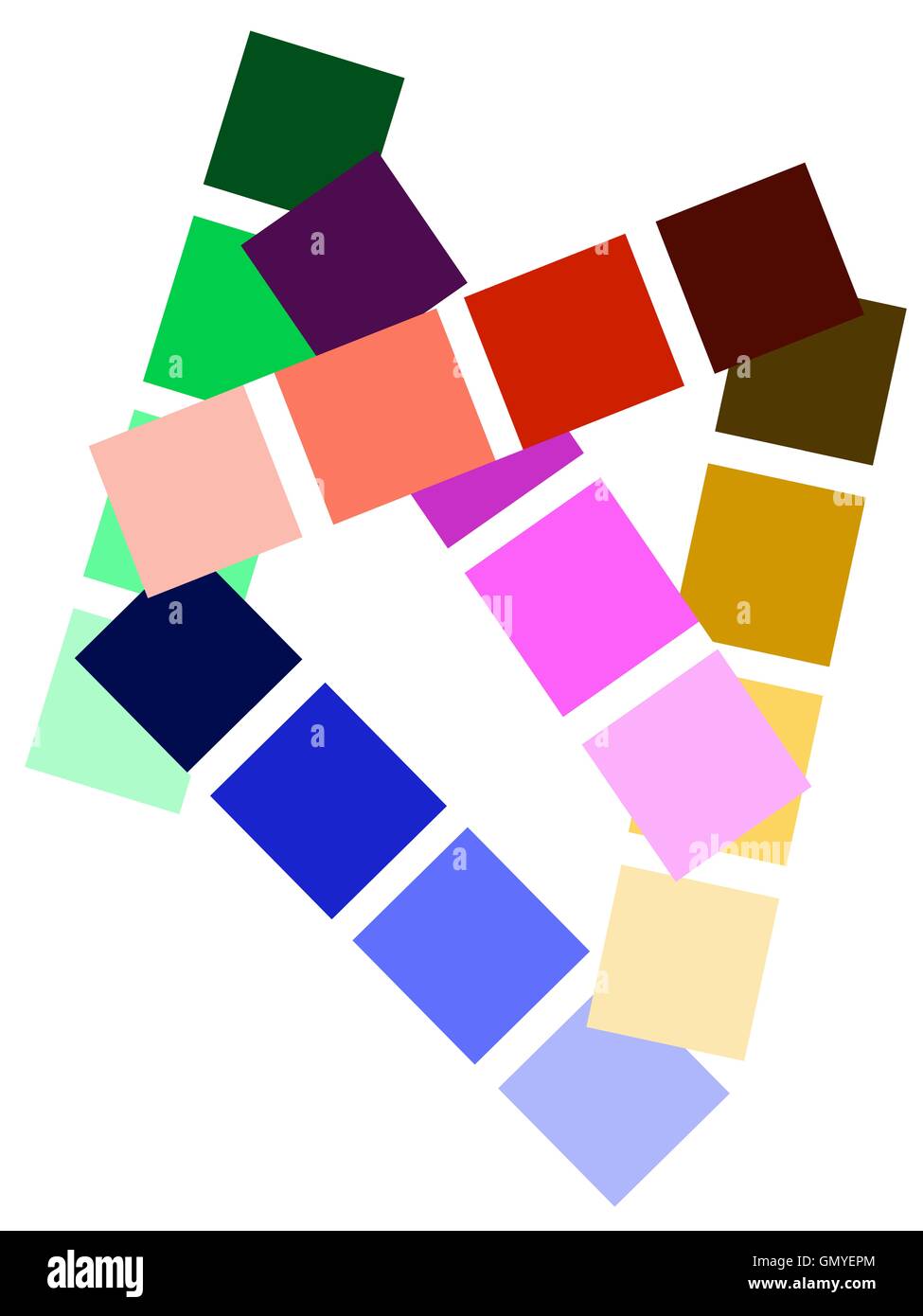 Paint colour charts Cut Out Stock Images & Pictures - Alamy