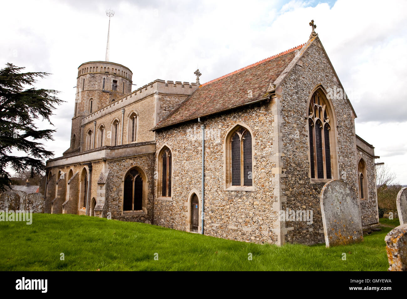 swaffham prior church Stock Photo - Alamy