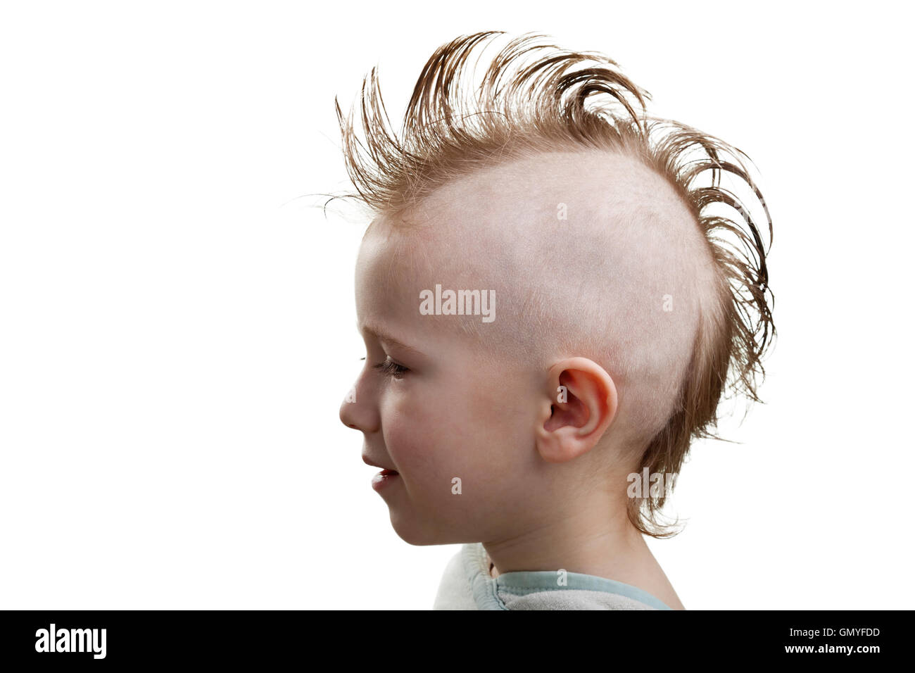 Punk hair child boy Stock Photo - Alamy