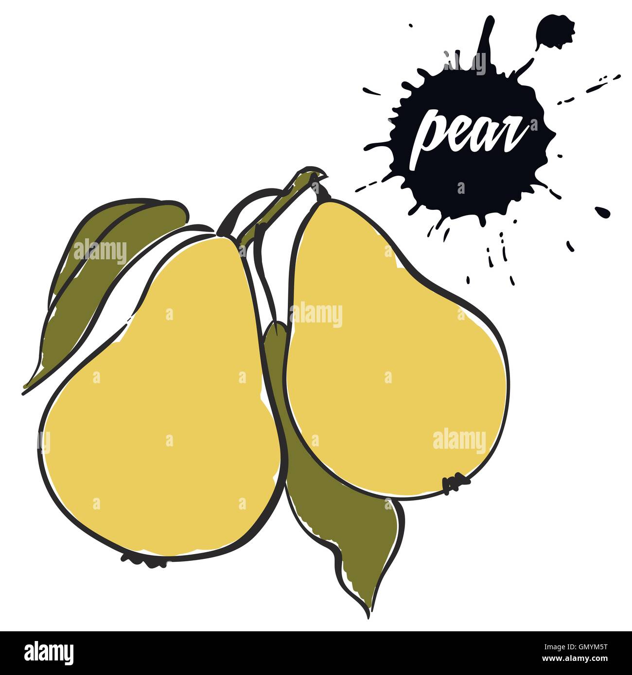 Yellow green autumn ripe Stock Vector Images - Alamy