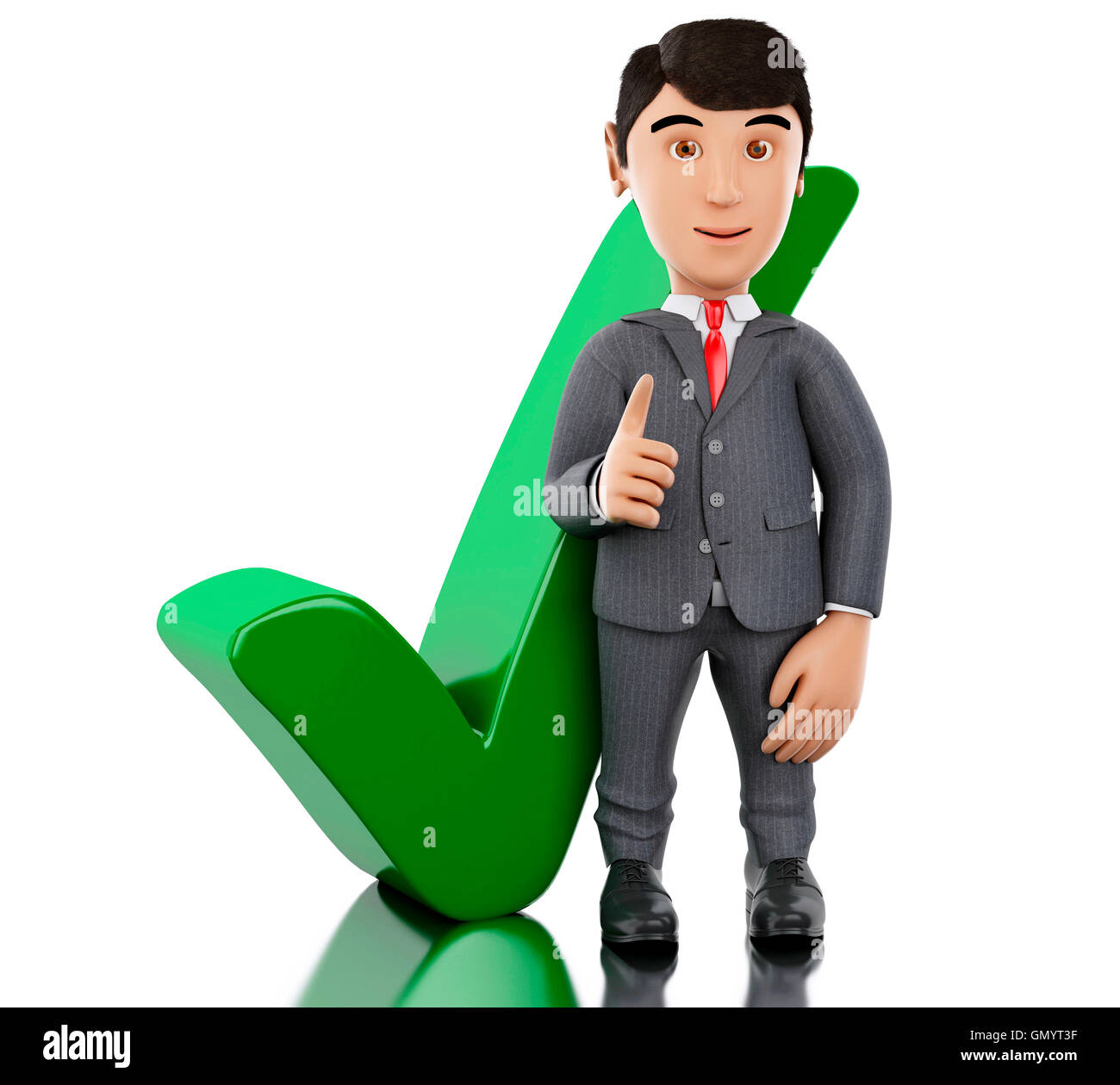 3d man hand showing thumbs hi-res stock photography and images - Alamy