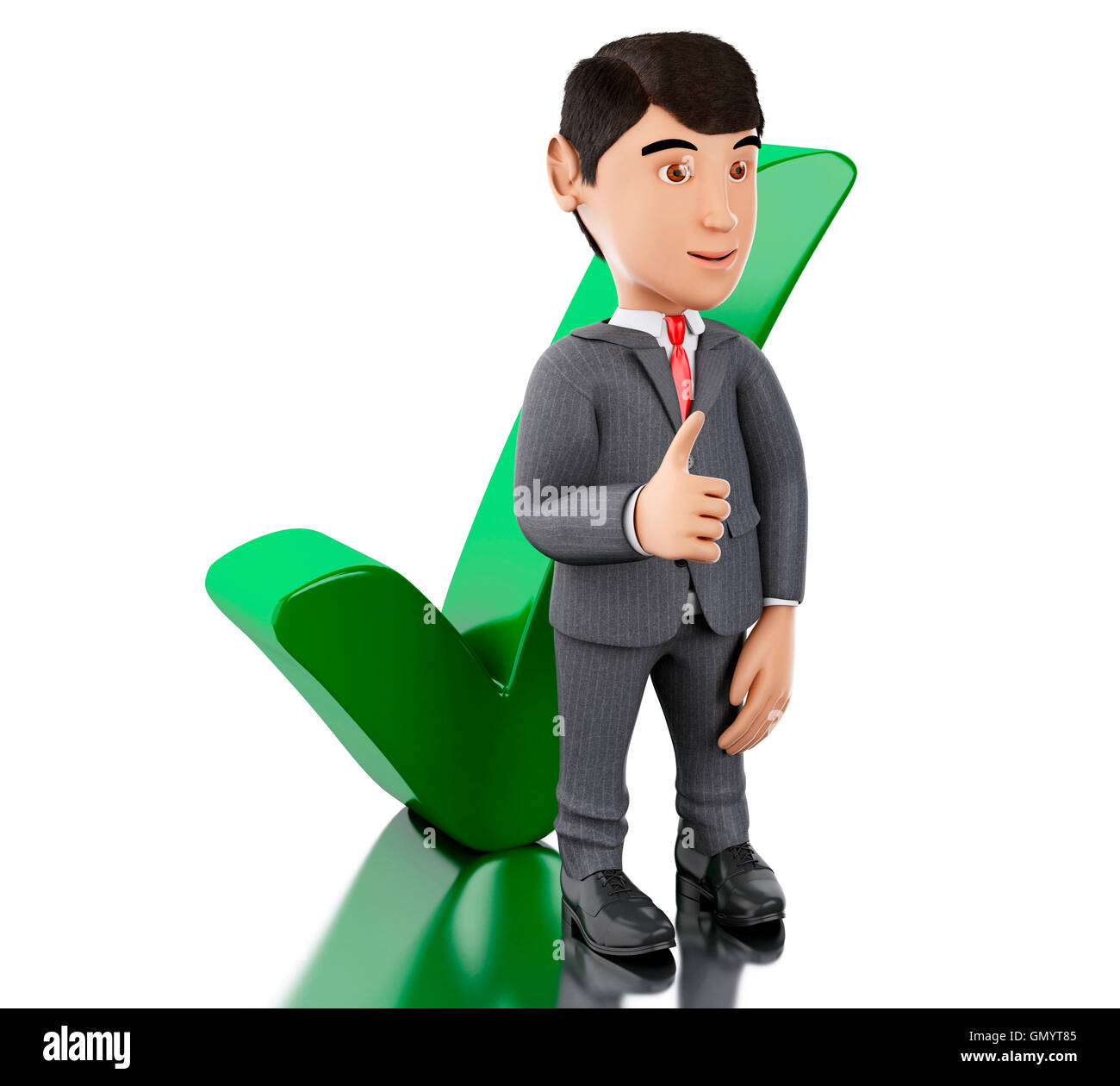 3d man hand showing thumbs hi-res stock photography and images - Alamy