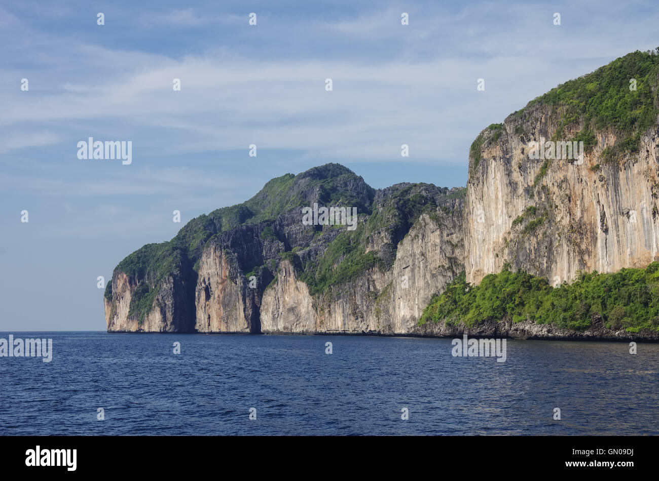 Beautiful limestone rock of Ko Phi-Phi, tropical island, Krabi Province ...