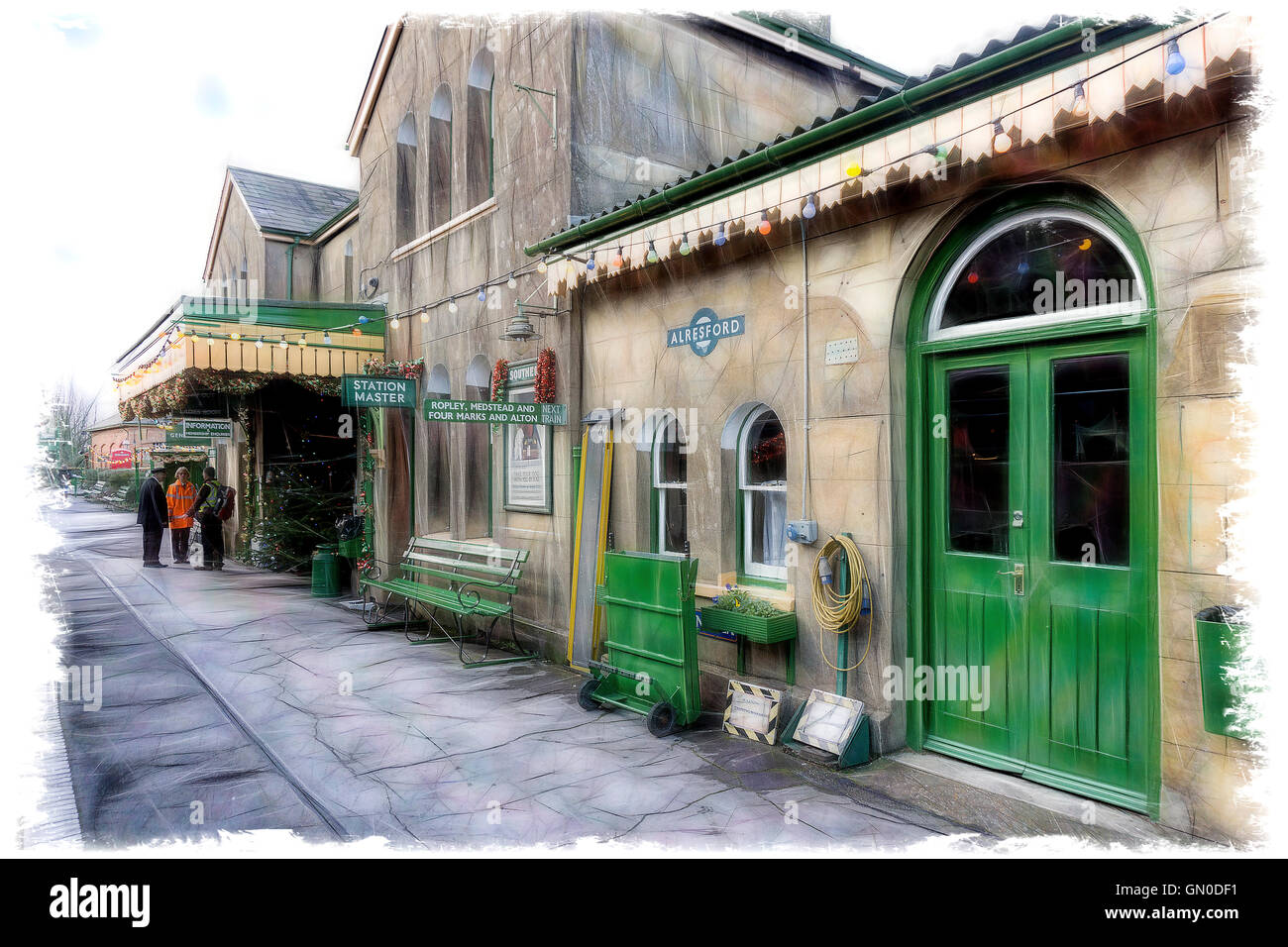 The Watercress Line heritage railway in Hampshire Stock Photo - Alamy