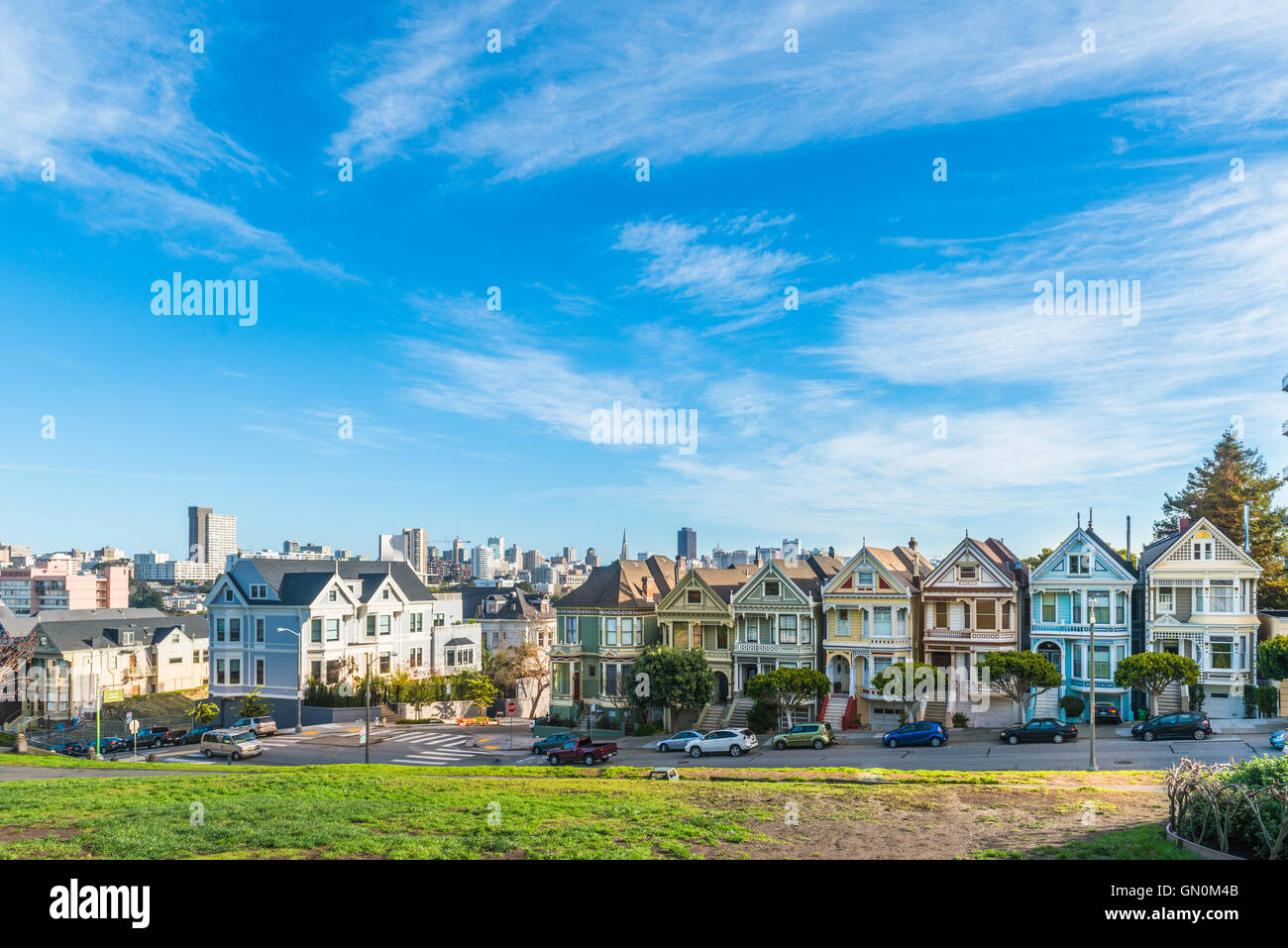 San Francisco famous seven sisters Stock Photo - Alamy