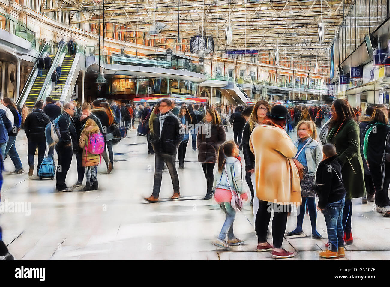 London's iconic Waterloo station Stock Photo - Alamy