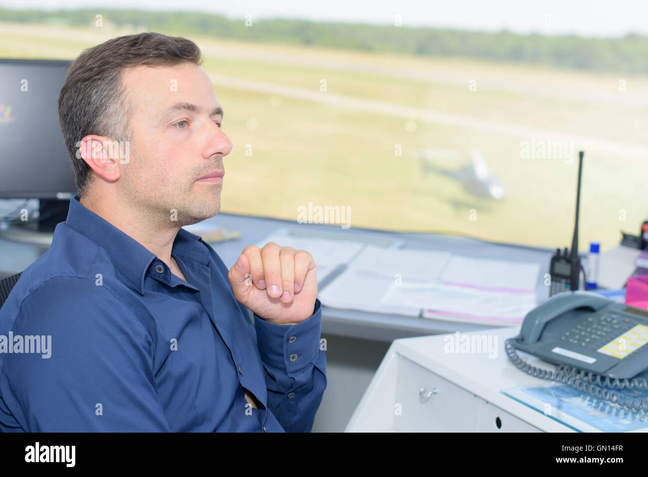 man in the tower Stock Photo - Alamy