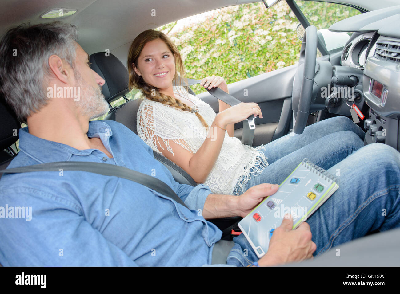 inside a practice vehicle Stock Photo - Alamy