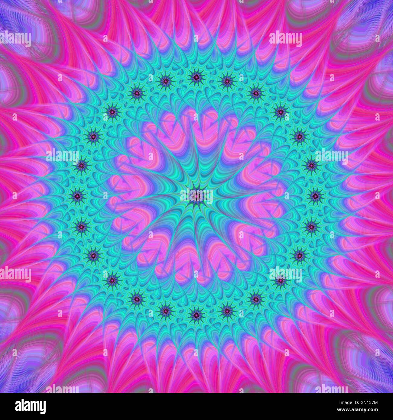 Mandala fractal Stock Vector Images - Alamy