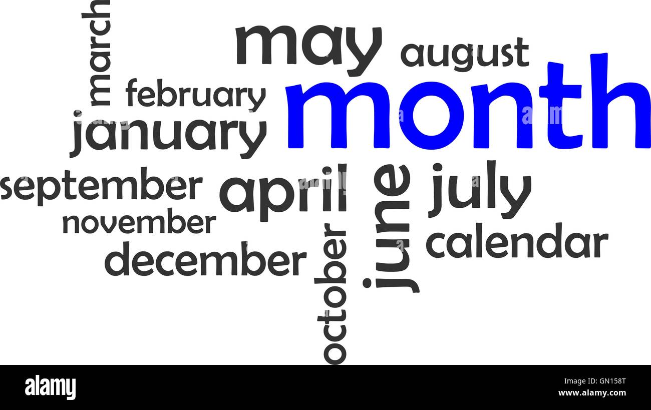 Calendar month january february march Stock Vector Images - Alamy