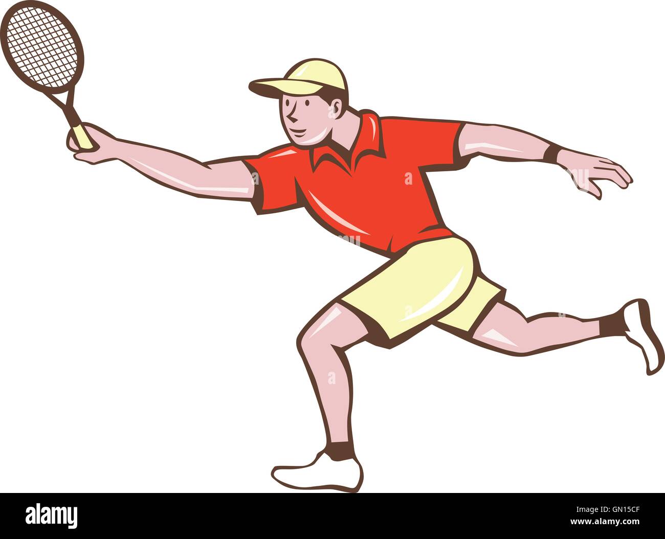 Tennis player artwork Stock Vector Images - Alamy