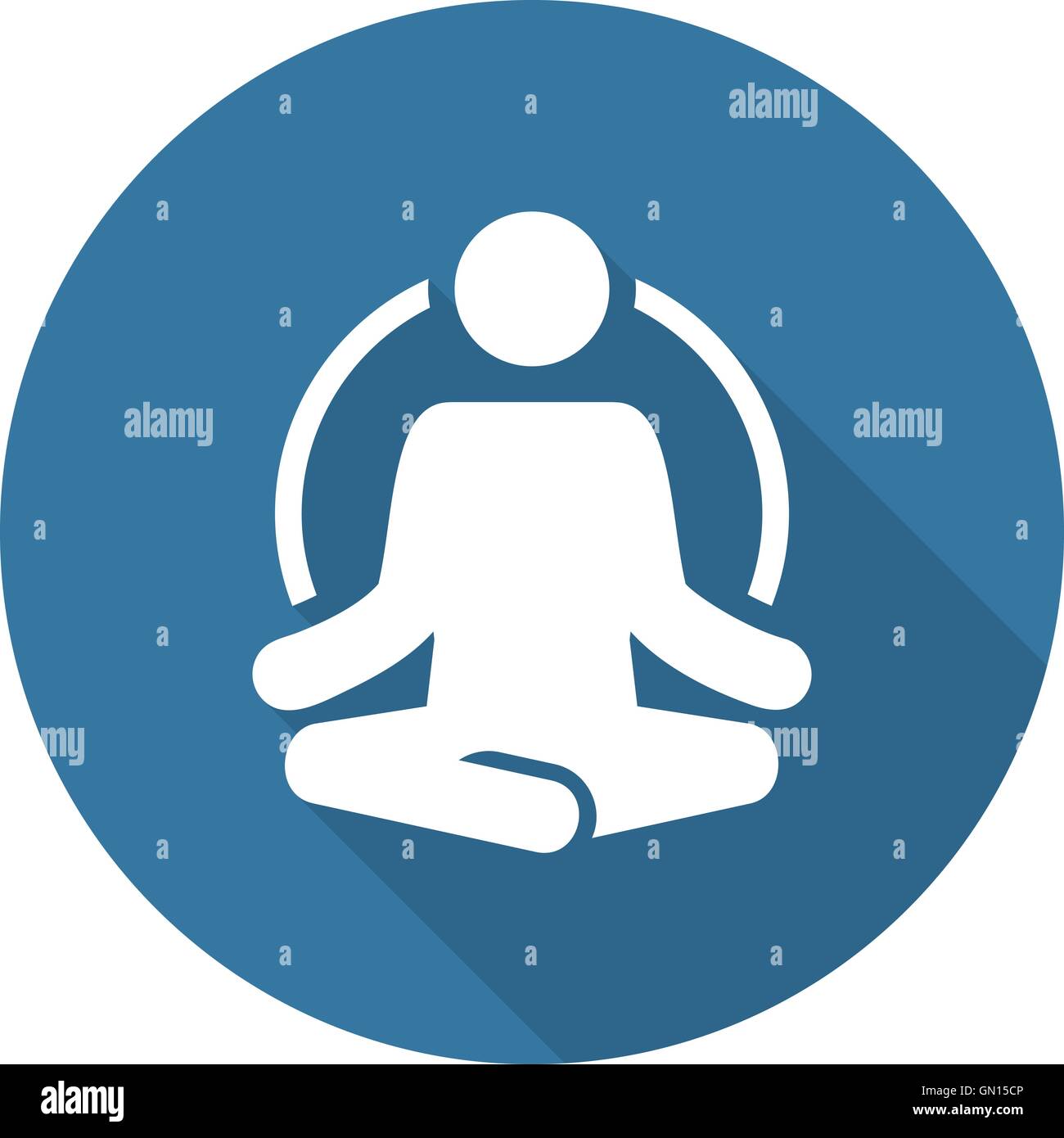 Man standing yoga pose Stock Vector Images - Alamy