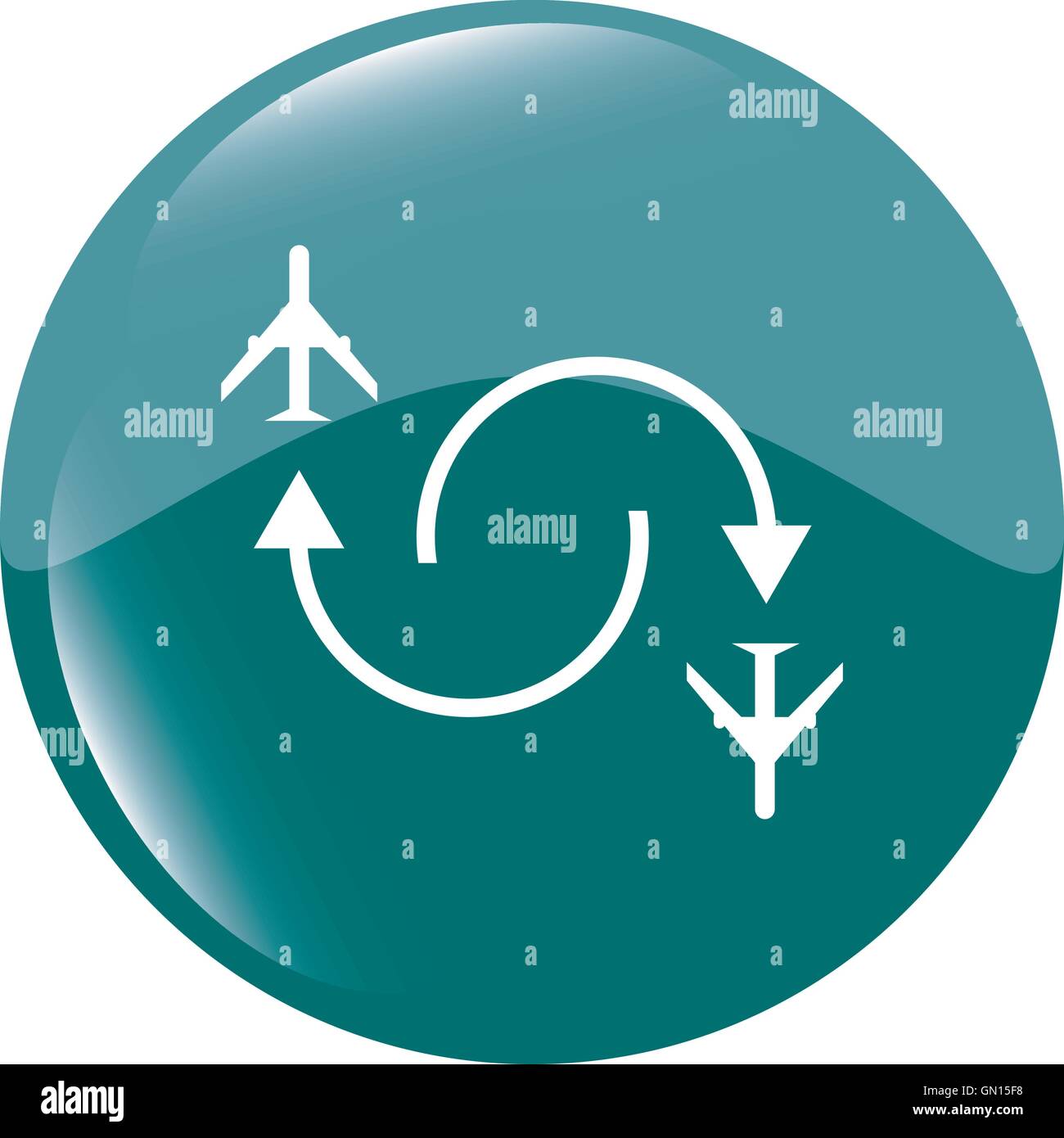 Airplane sign. plane symbol. travel icon. flight flat label. web shiny ...