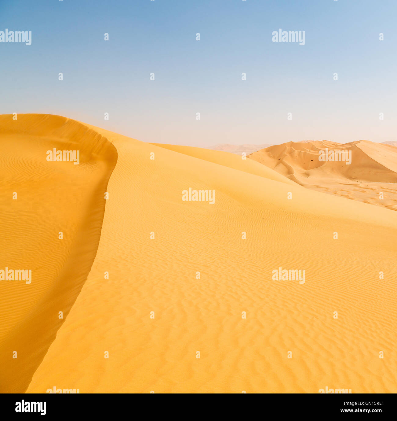 the empty quarter and outdoor sand dune in oman old desert rub al khali ...