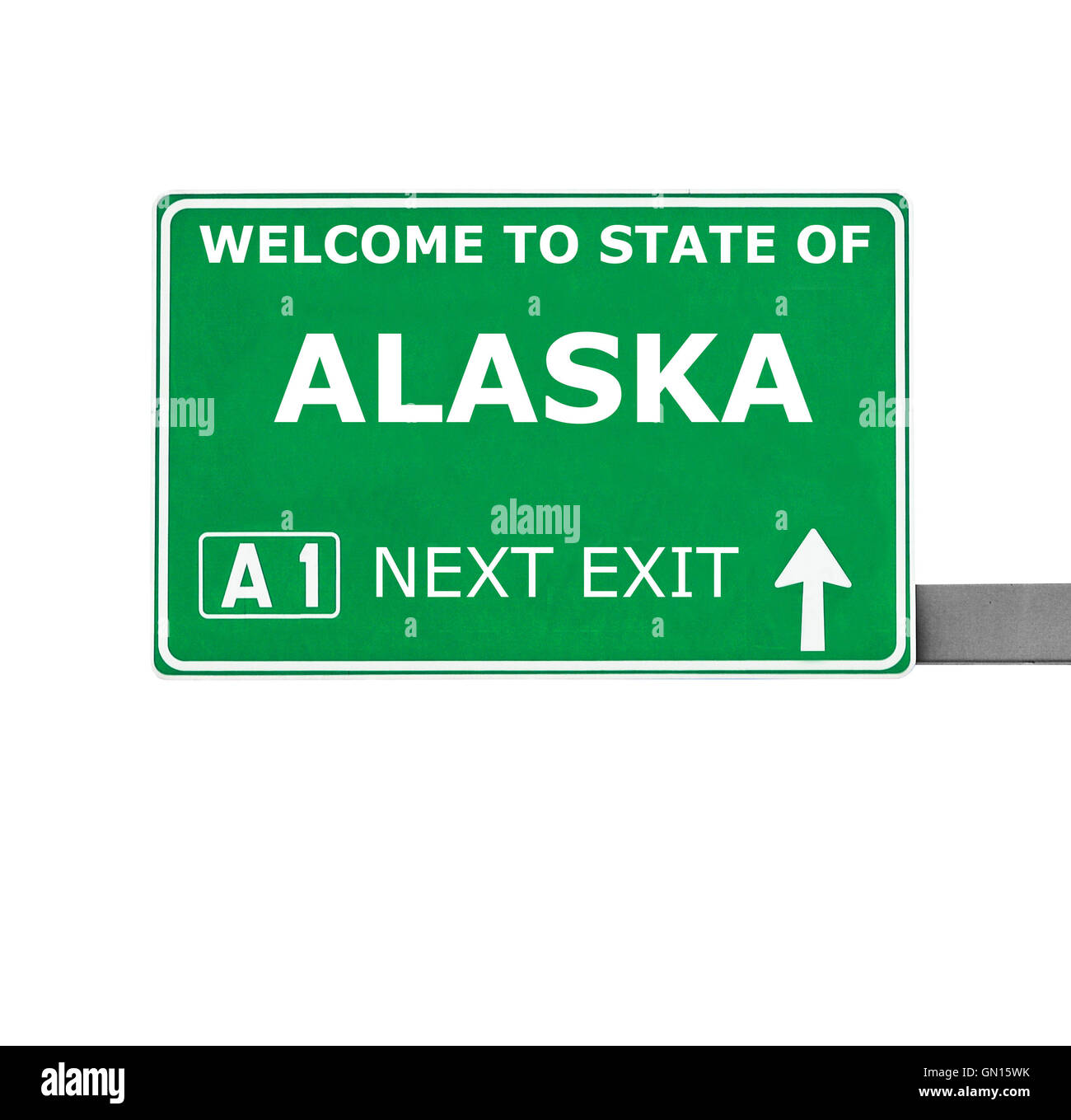 Welcome Sign At Alaska Highway Stock Photos & Welcome Sign At Alaska ...