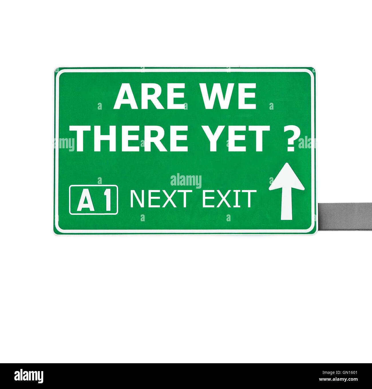 Are we there yet road sign hi-res stock photography and images - Alamy