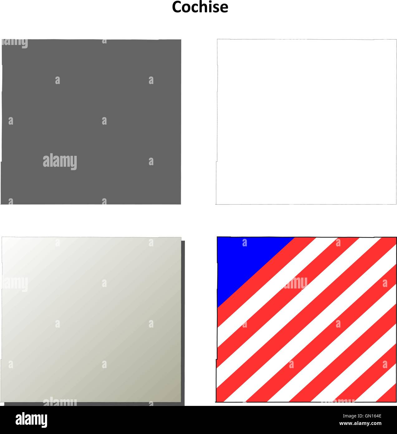 Cochise county map hi-res stock photography and images - Alamy