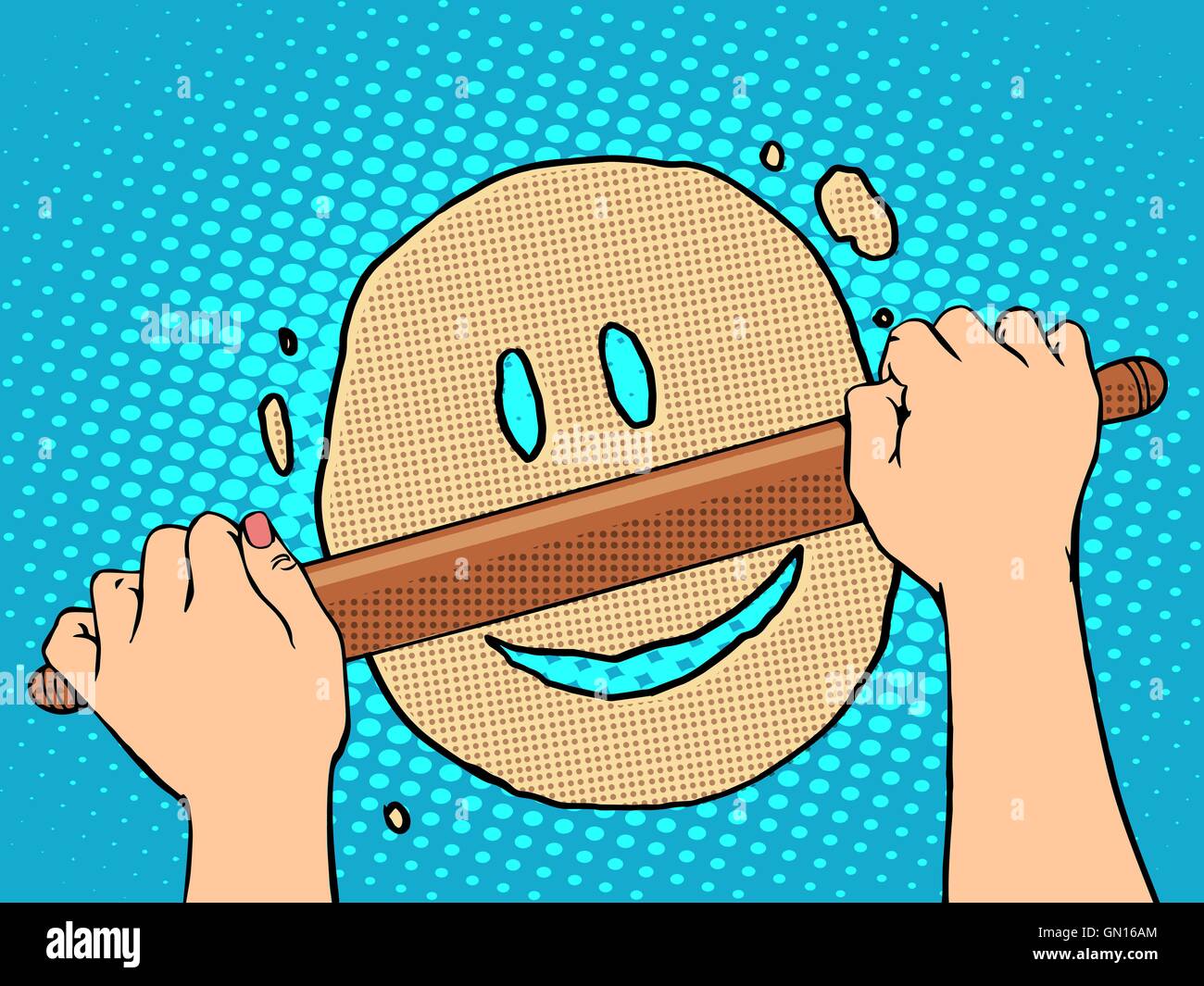 Good dough smiley face Stock Vector Image & Art - Alamy