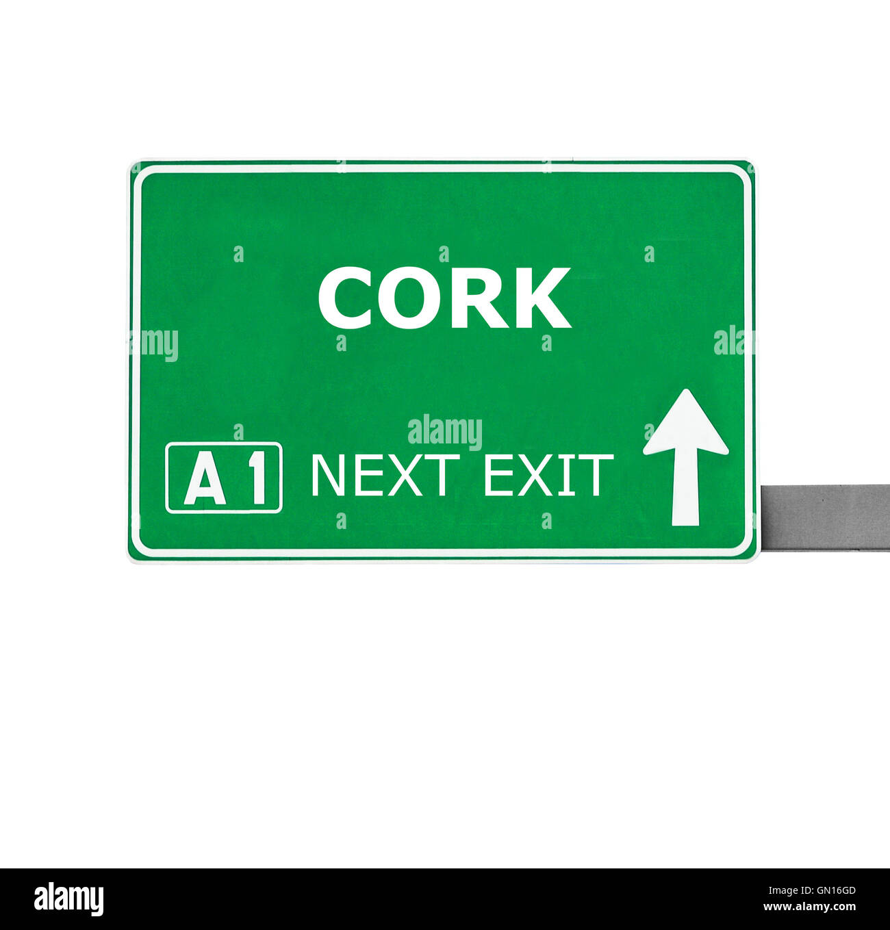 CORK road sign isolated on white Stock Photo - Alamy