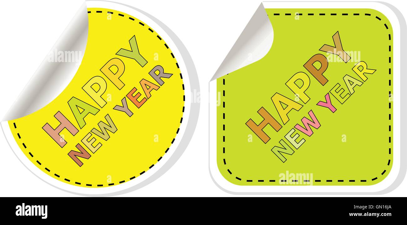 Happy New Year card design. creative concept vector background for Web ...