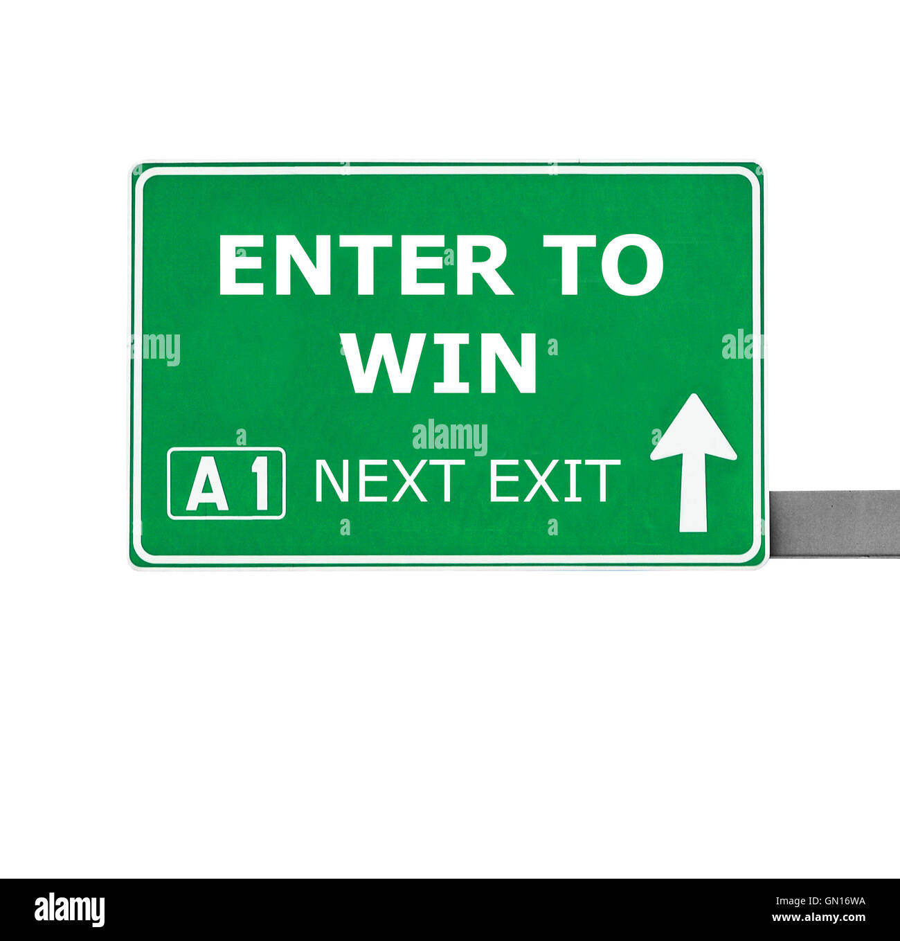 Prize road sign Cut Out Stock Images & Pictures - Alamy