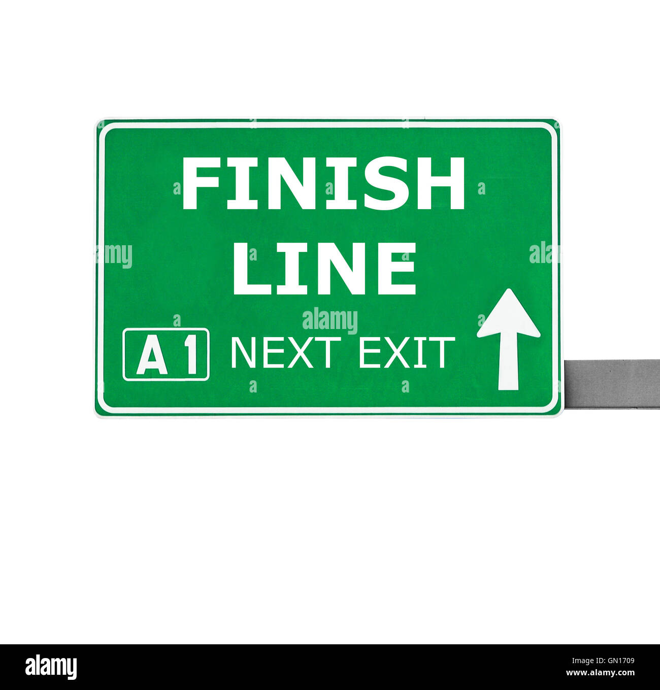FINISH LINE road sign isolated on white Stock Photo - Alamy