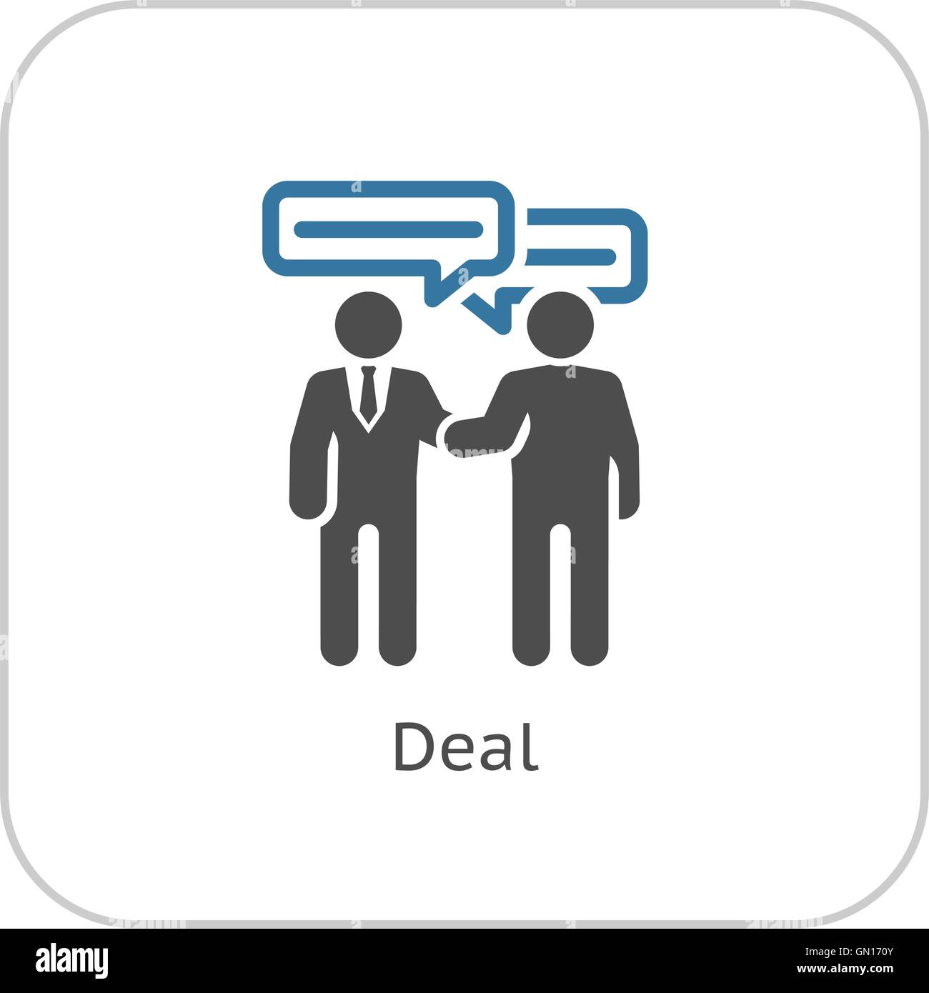 Deal Icon. Flat Design Stock Vector Image & Art - Alamy