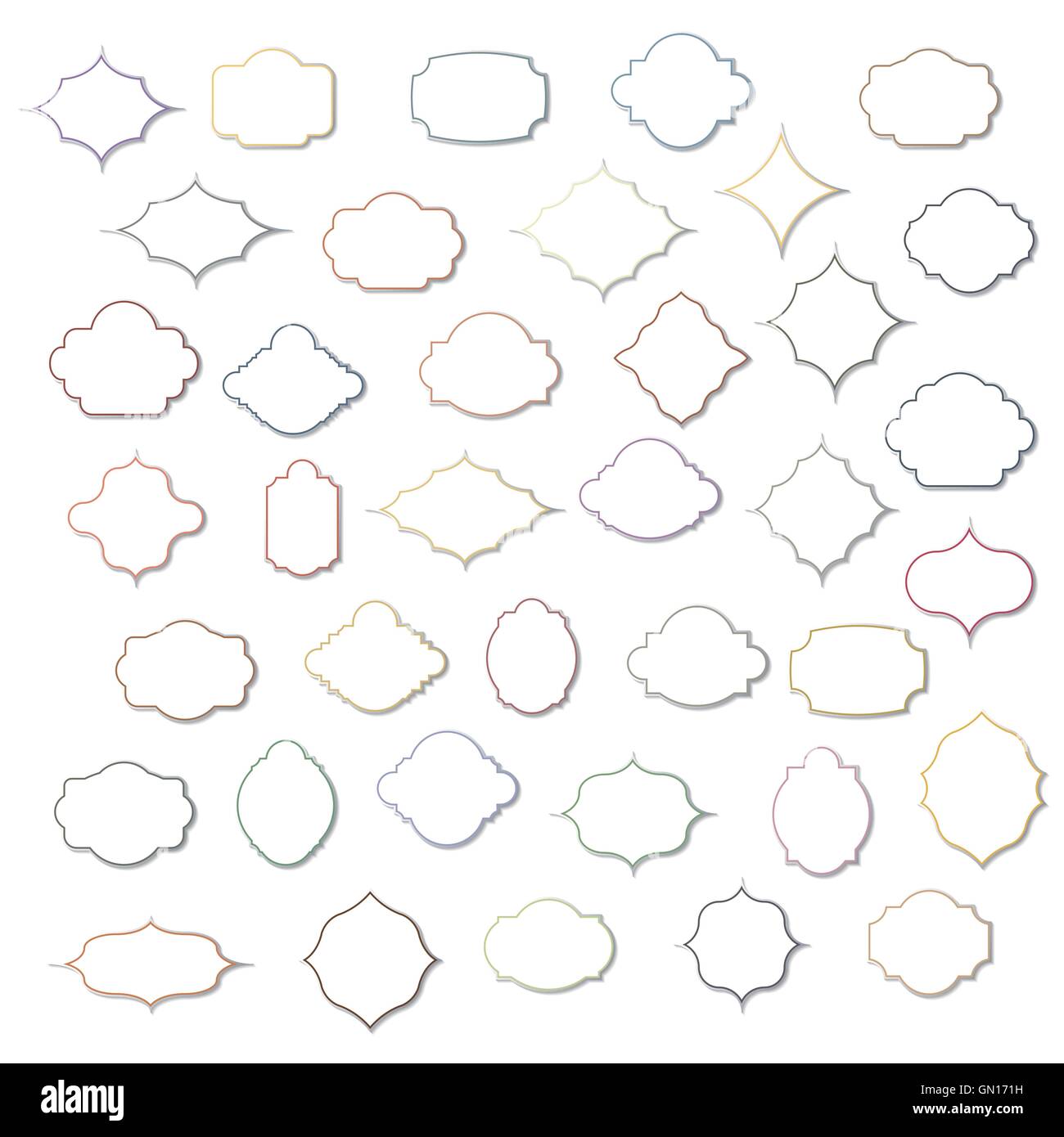 Vintage frames vector hi-res stock photography and images - Alamy