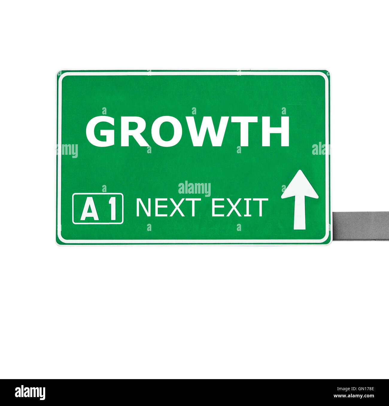 GROWTH road sign isolated on white Stock Photo - Alamy