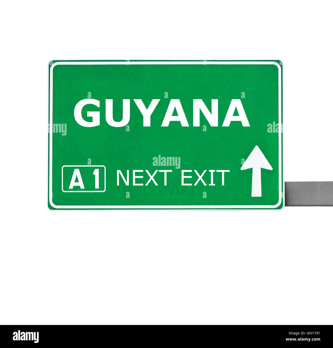 Guyana road sign hi-res stock photography and images - Alamy