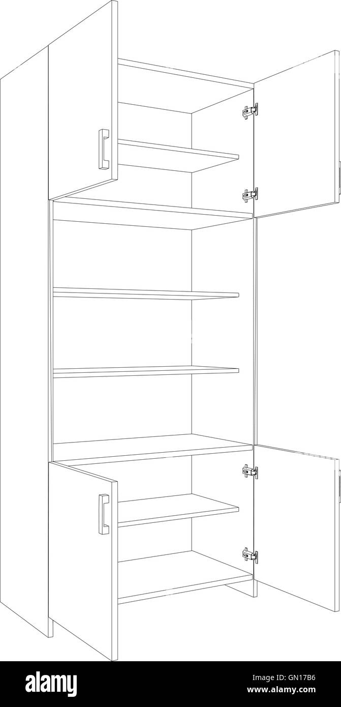 Vector file cabinet documents Cut Out Stock Images & Pictures - Alamy