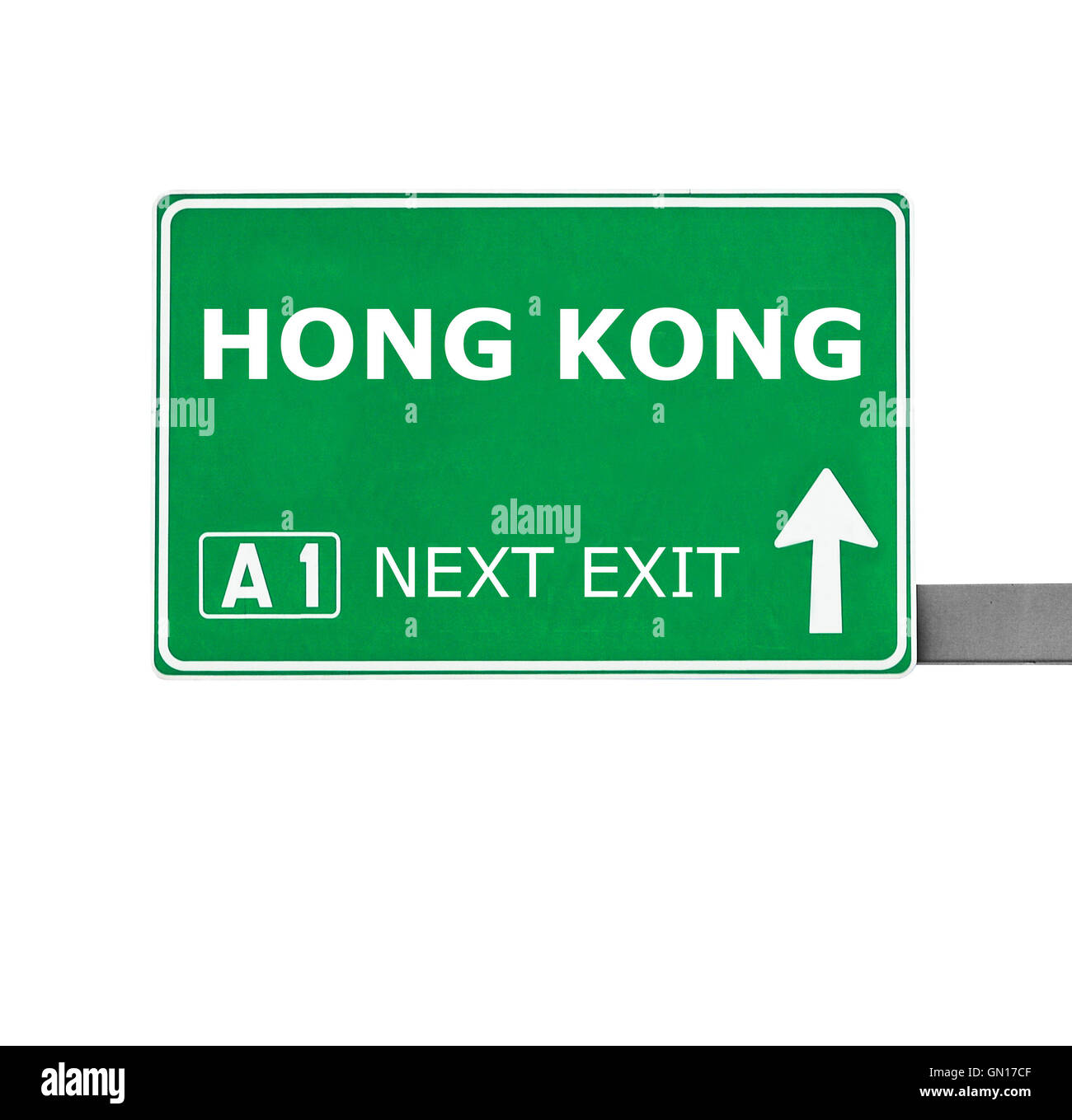 HONG KONG road sign isolated on white Stock Photo - Alamy